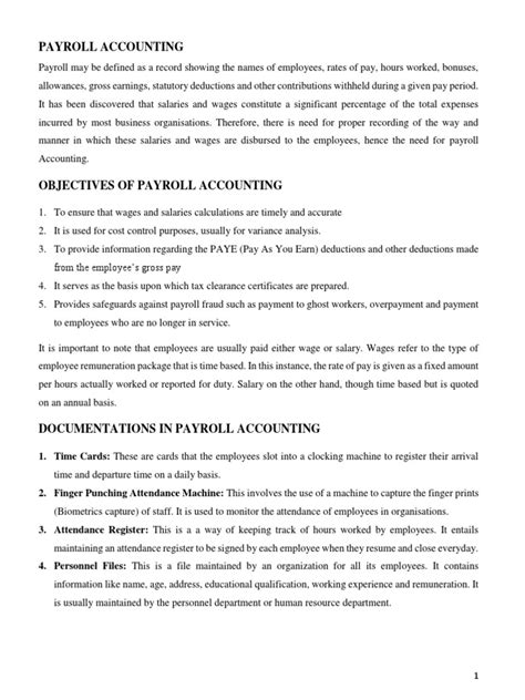 Payroll Accounting Pdf Salary Payroll