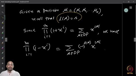 euler pentagonal number theorem youtube