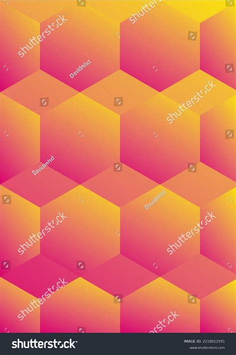 Hexagon Pattern Gradient Color Background Wallpaper Stock Illustration 2218012591 Shutterstock