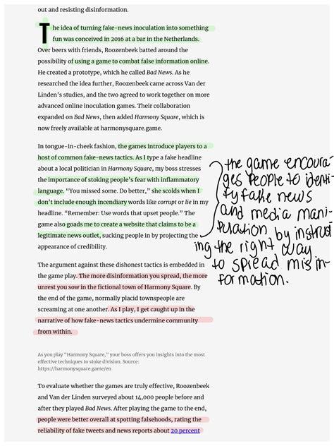 Article Annotations T Out And Resisting Disinformation He