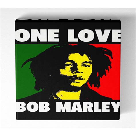 Marlow Home Co Bob Marley One Love Wrapped Canvas Art Prints Uk