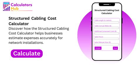 Structured Cabling Cost Calculator Online