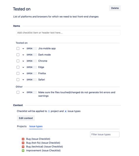 Using Checklists For Qa And Compliance Atlassian Community
