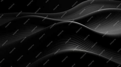 Premium Photo Elegant Abstract Black Wavy Background With Seamless Wave Pattern And Stylish