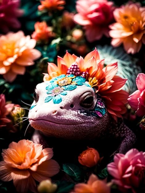 Premium Ai Image Day Of The Dead Axolotl