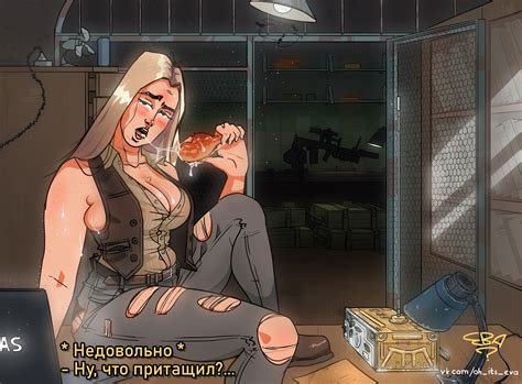 Rule 34 Big Breasts Blonde Hair Cleavage Eating Female High Resolution Long Hair Ripped Pants