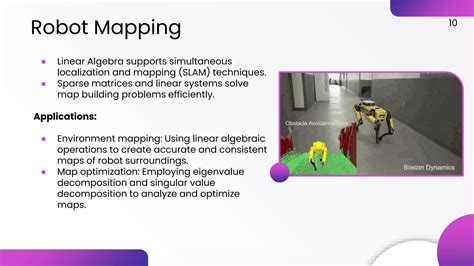 Useoflinearalgebrainroboticspptx Robotics Technology