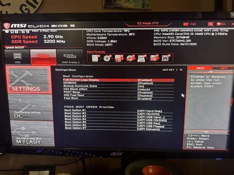 Stuck On Msi Click Bios 5 Screen R Msi Gaming