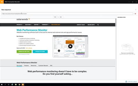Solarwinds Web Performance Monitor