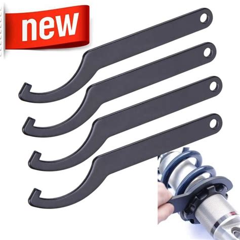 4pcs Universal Coilover Steel Spanner Wrench Shock Adjustment Tool