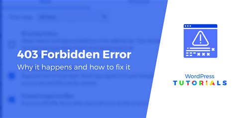 How To Fix The 403 Forbidden Error 2 Methods That Work