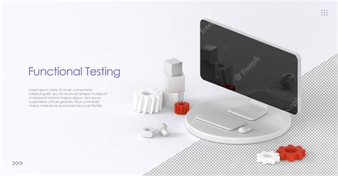 Premium Psd Functional Testing Isometric Landing Page Methodology Of Programming Search Errors