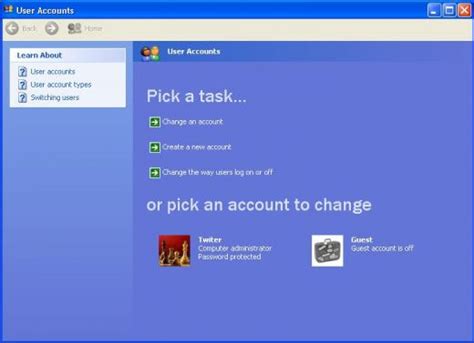 ฉันจะปิดการใช้งานบัญชี Guest ใน Windows Xp ได้อย่างไร
