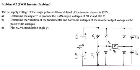 Solved Problem PWM Inverter Problem The De Supply Chegg Com