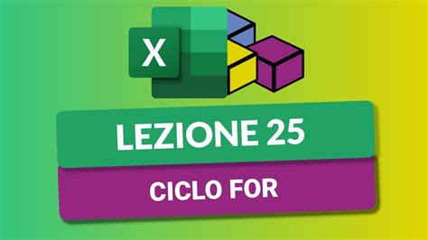 Ciclo For Vba Excel Tutorial Italiano 25 Youtube