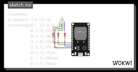 Rgbled Wokwi Esp32 Stm32 Arduino Simulator