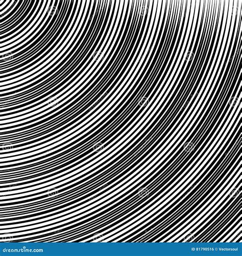 Circle Pattern With Dynamic Irregular Lines Geometric Circular Stock Vector Illustration Of