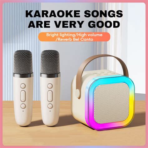 Portable Mini Bluetooth Speaker Microphone Speaker Wireless Dual Microphone Karaoke Speaker