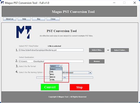 Convert Ms Outlook Pst To Mbox With Magus Pst To Mbox Converter