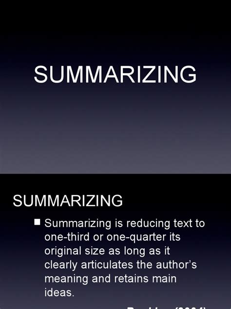 6 Summarizing Pdf Cognition Cognitive Science