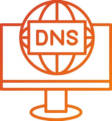 Dns Icon Style 21658723 Vector Art At Vecteezy