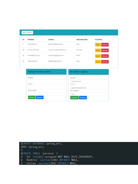 Taller Crear Un Crud Mvc Pdf Sql Recuperación De Información