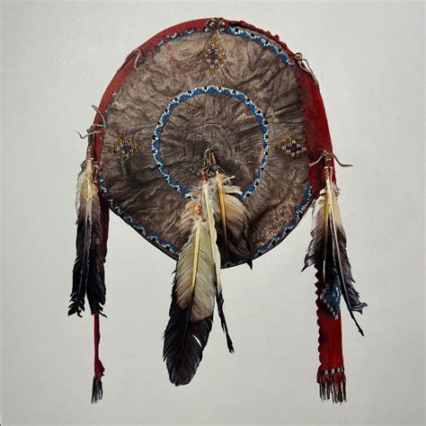 J R Hess Bison Hide Apache Dance Shield Trailside Galleries