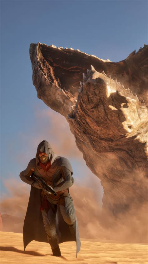 165d Dune Awakening Game Sandworm 4k Wallpaper 4k Pc