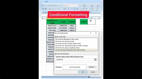 conditional formatting excel exceltips shorts youtube