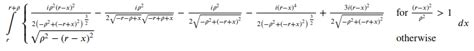 math analytically calculate integral of a function only under a given
