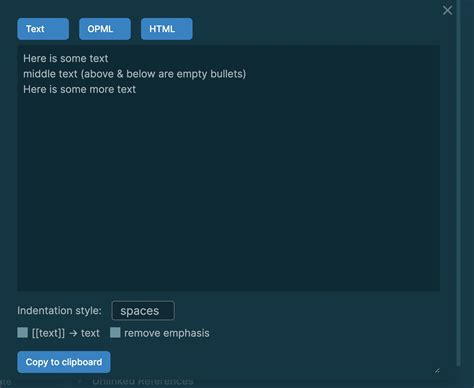 Empty Bullets Deleted On Export If Indentation Style Is Not Dashes