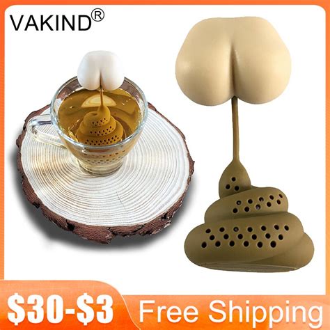 배변 모양 실리콘 차 여과기 재사용 가능한 재미 있는 실리콘 허브 필터 차 잎 인퓨저 디퓨저 여과기 차 액세서리 1 개 Aliexpress