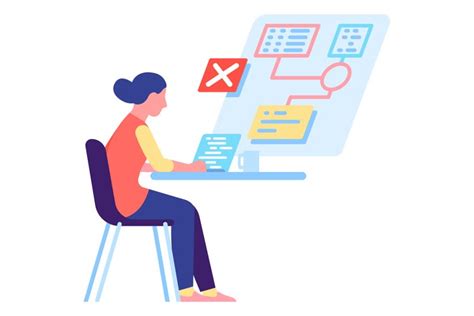 Woman Programmer Fixing Bug Girl Working With Code