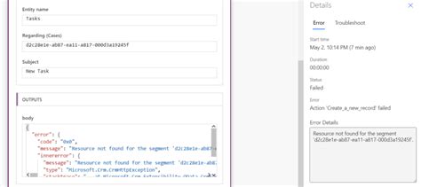 Resource Not Found For The Segment Power Automate Dynamics 365 Ce And Power Platform