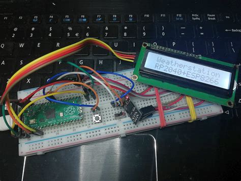 Nicu Florica Niq Ro Statie Meteo Cu Raspberry Pi Pico Rp2040 Si Esp8266 01 Pe Afisaj I2c