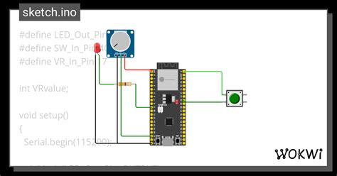 Work Sheet Of Exercise 6q1 Wokwi Esp32 Stm32 Arduino Simulator