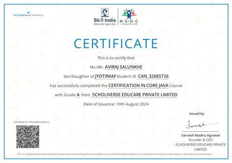aviraj salunkhe on linkedin corejava skillindia nsdc