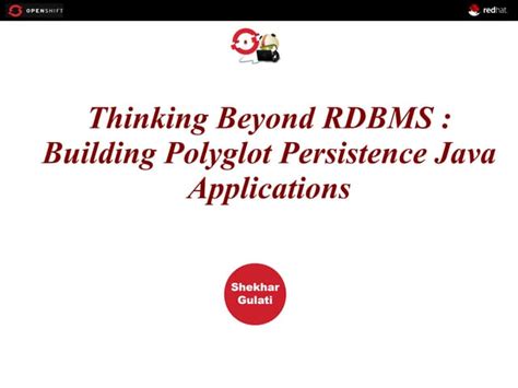 Thinking Beyond Rdbms Building Polyglot Persistence Java Applications Devfest Vienna Ppt