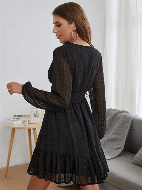 Sexy Chiffon Mesh Dress Miggon
