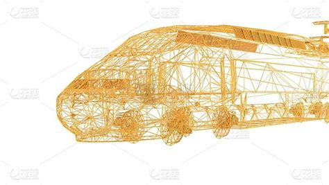 连线对象的3d渲染，黄色和白色素材 花瓣网