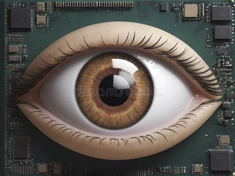 Eyes Unveiled Exploring Vision Evolution With Embedded Technology Stock Image Image Of