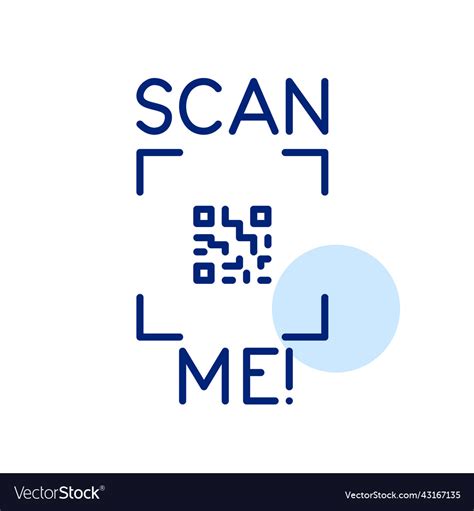 Scan Me Qr Code Pixel Perfect Editable Stroke Vector Image