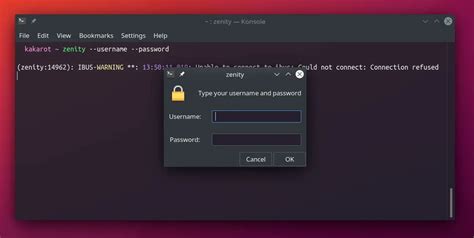 zenity create graphical gtk dialog box in command line and shell