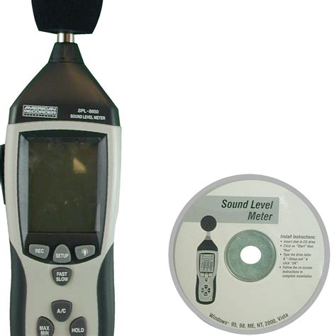 Deluxe Sound Level Meter With Data Logging Software — American Recorder Technologies Inc