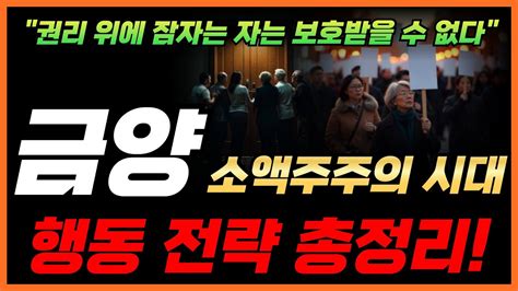 🔥 금양 🔴 단독 소액주주가 바꾼다 침묵하면 금양은 사라질 수 있습니다 Youtube