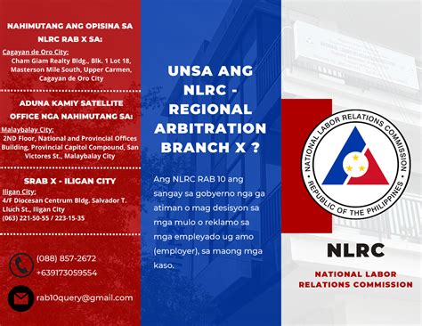 Final Nlrc Brochure Nlrc National Labor Relations Commission Ang Nlrc