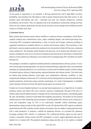 Conflict-Receptive and Prognosis Scheduling in Deep Learning Systems | PDF