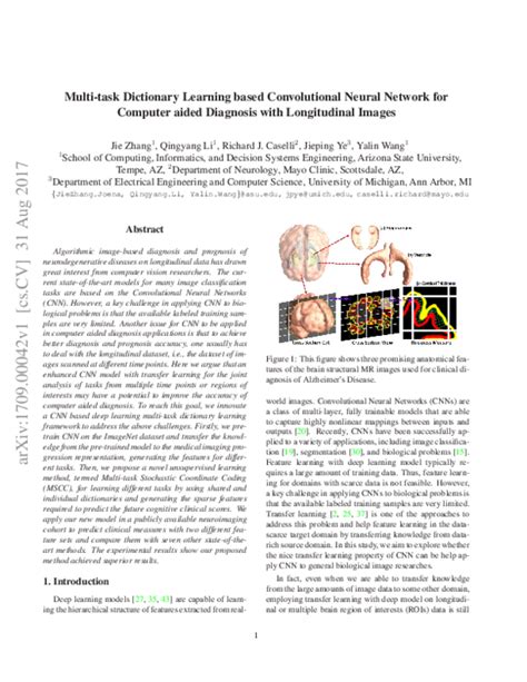 pdf multi task dictionary learning based convolutional neural network