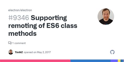Supporting Remoting Of Es6 Class Methods · Issue 9346 · Electronelectron · Github