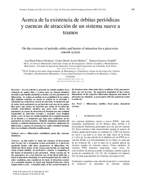 Pdf On The Existence Of Periodic Orbits And Basins Of Attraction For A Piecewise Smooth System